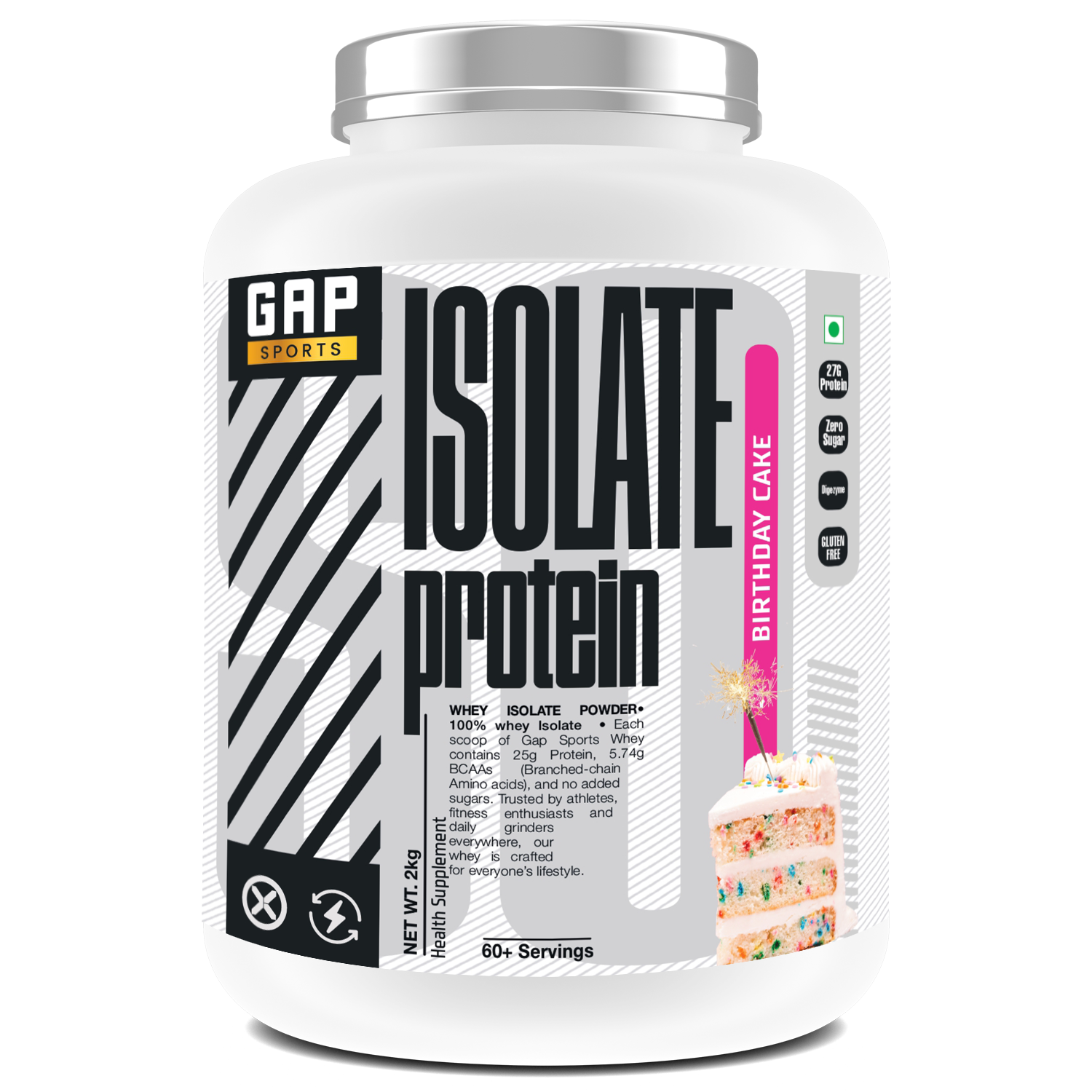 GAP Whey Protein Isolate 2KG